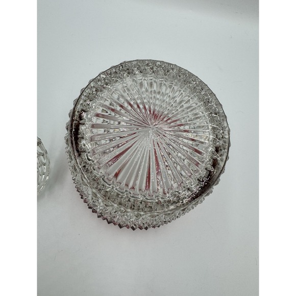 Indiana Glass | Dining | Vintage Indiana Glass Diamond Point Ruby Flash ...